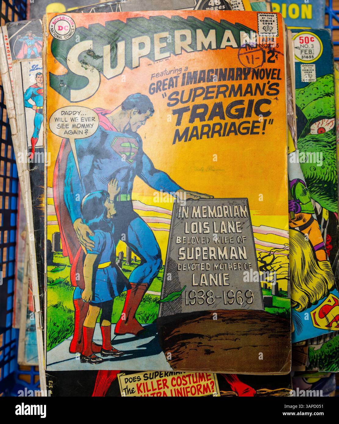 Action Comics front cover Superman, DC National Comics number 215 April ...