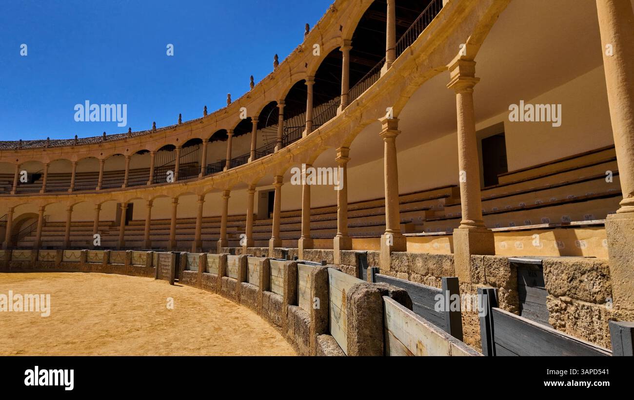 Iconic bullring showcasing traditional Spanish architecture under a ...