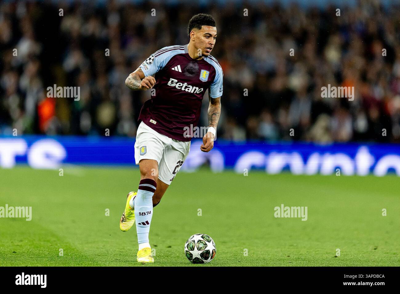 Aston Villa midfielder Morgan Rogers during the UEFA Champions League ...