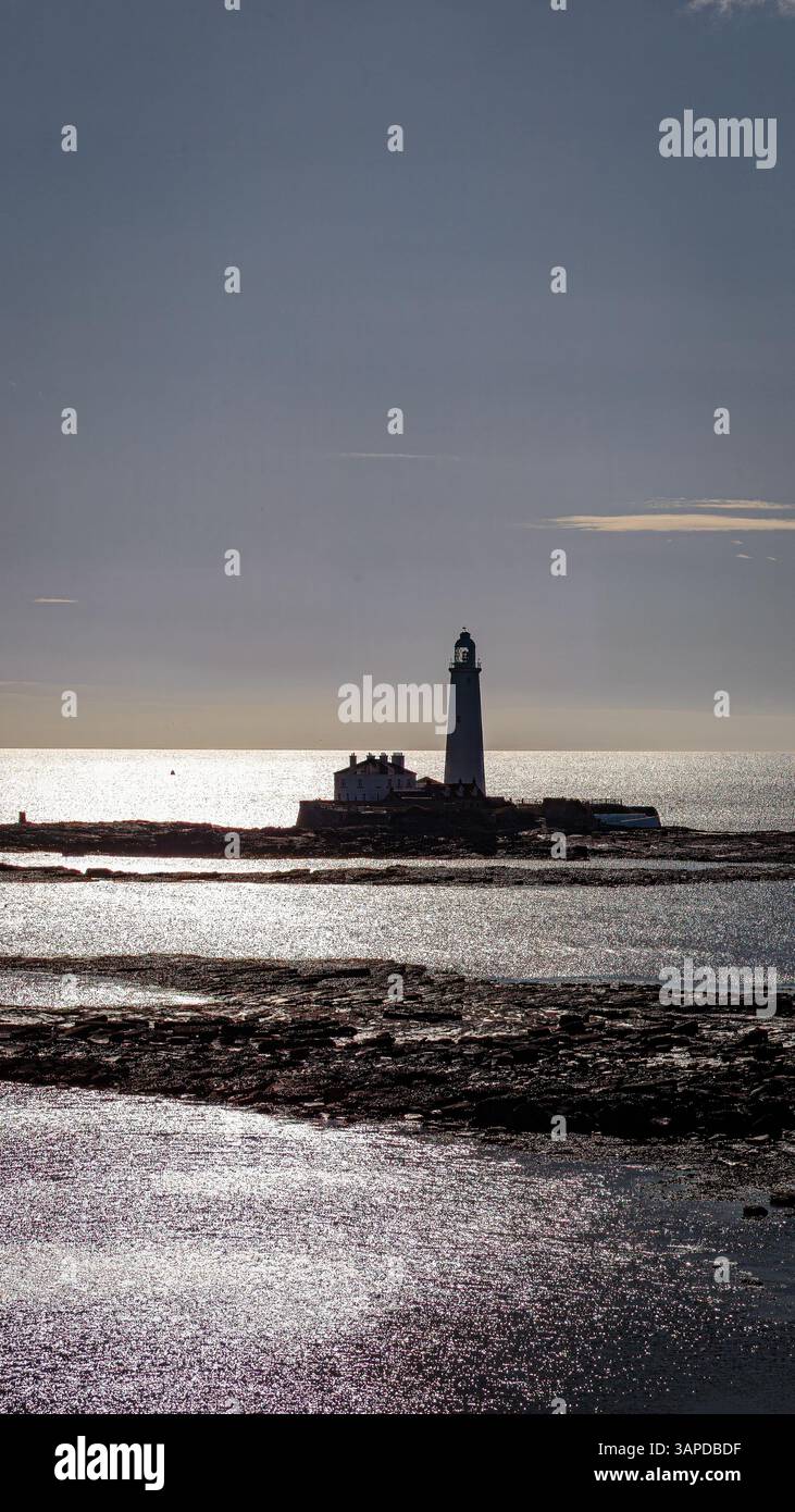 St Mary's Lighthouse, Whitley Bay, April 2025 Stock Photo - Alamy