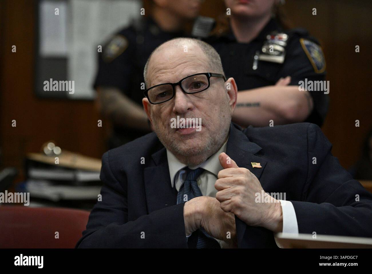 Harvey Weinstein appears in Manhattan Supreme Court on the second day ...