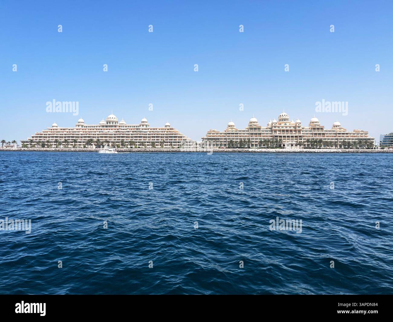 Wide angle view of the luxurious Seafront Palace beachfront hotel ...
