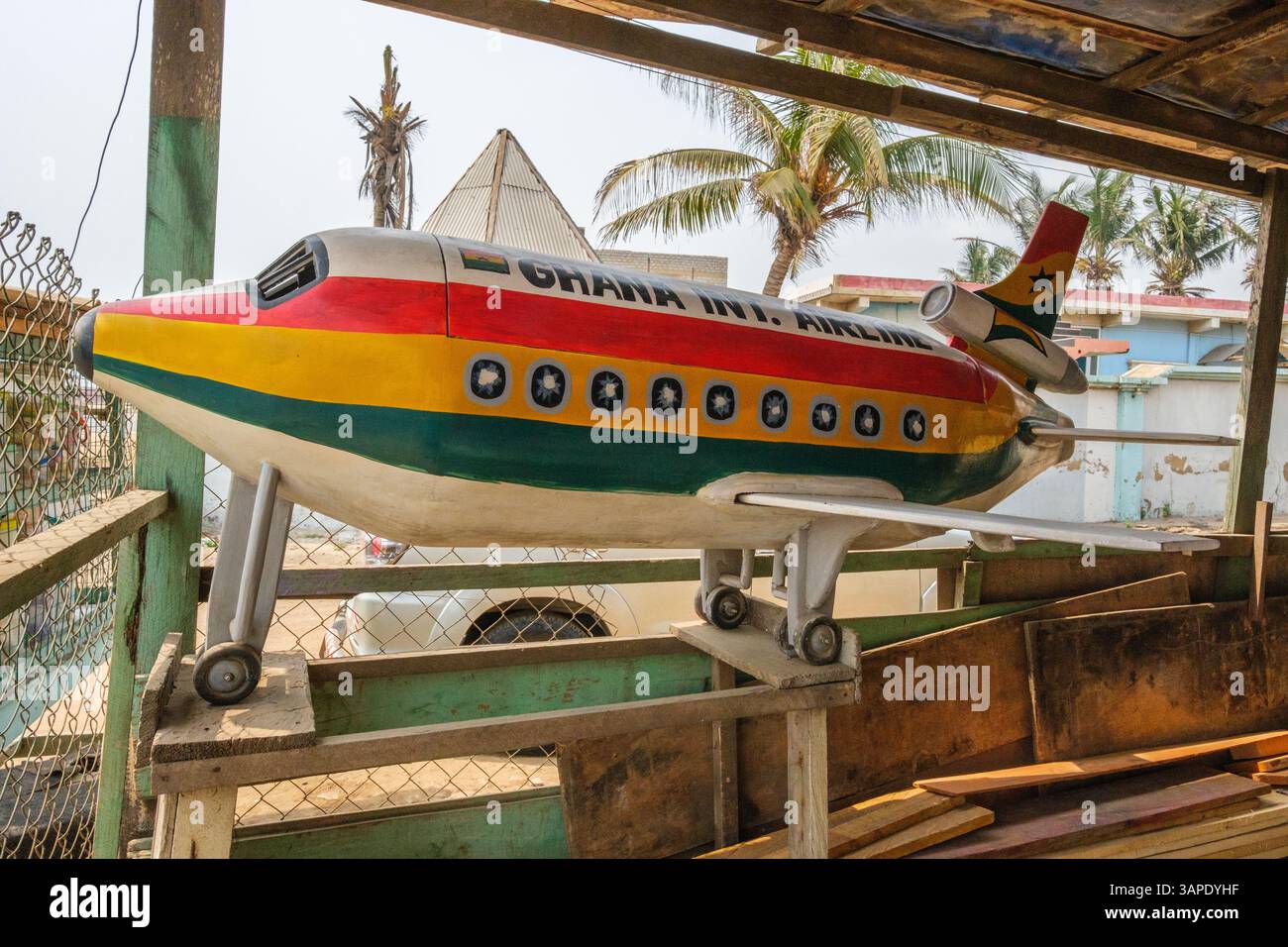 Accra, Ghana. Coffin in Shape of an Airplane. Erico Coffin Workshop ...