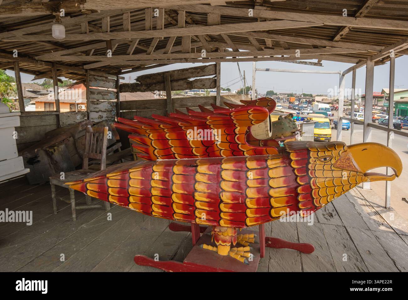 Accra, Ghana. Coffin in Shape of an Eagle Stock Photo - Alamy
