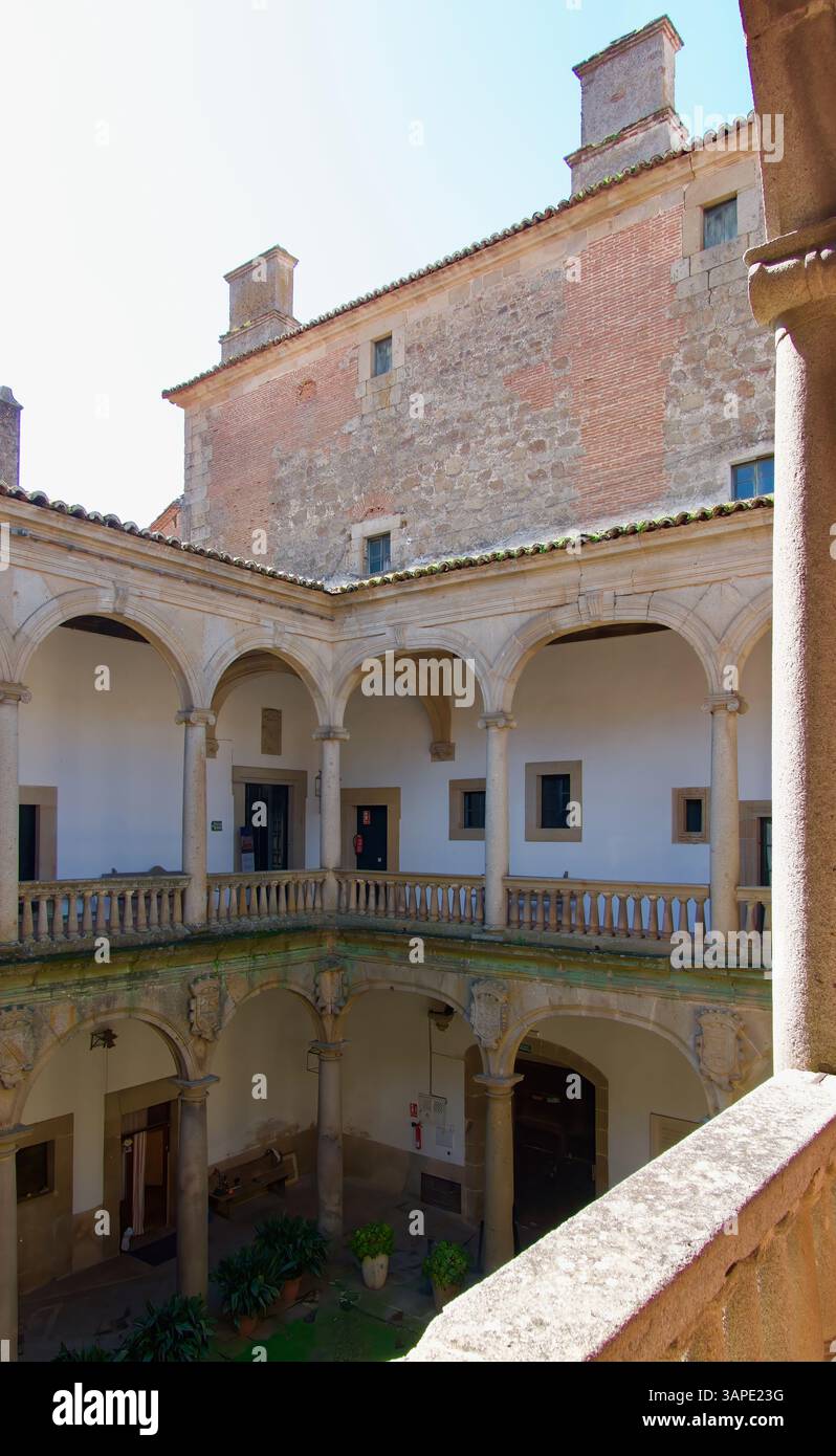 Arches covered passages patio of the historical civilian building ...