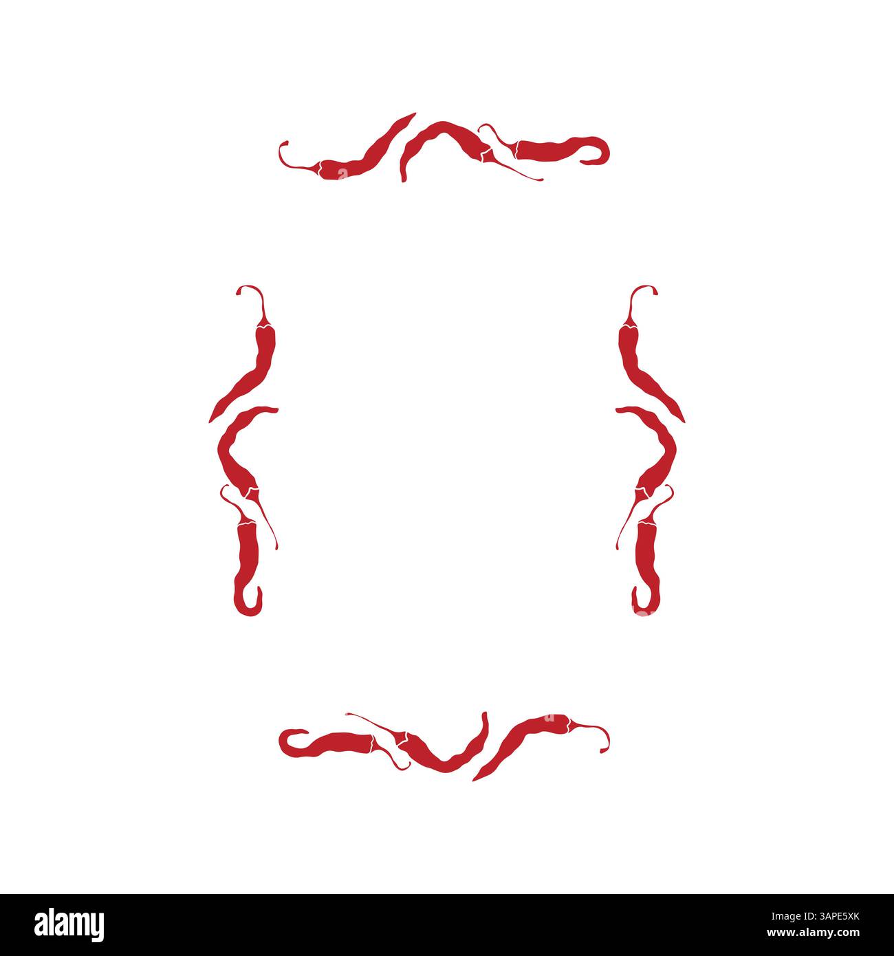 Chili peppers in white Stock Vector Images - Alamy