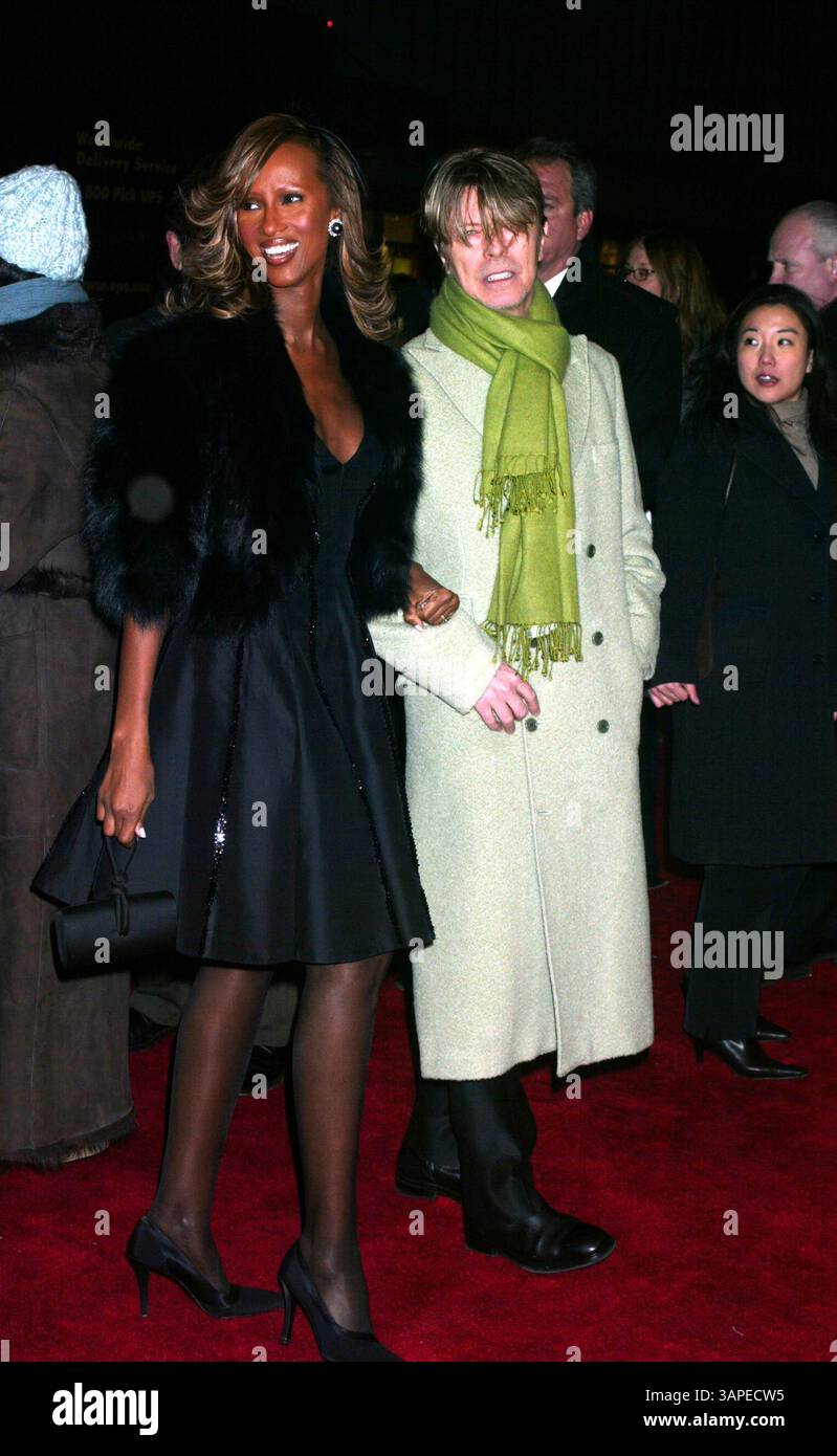 Jan. 1, 2011 - New York, New York, U.S. - IMAN AND DAVID BOWIE.PREMIERE ...