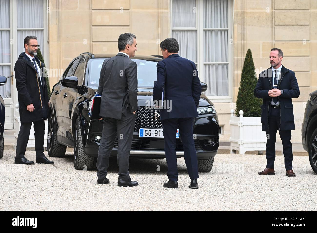Paris, France. 16th Apr, 2025. Le Ministre de la Justice et garde des ...