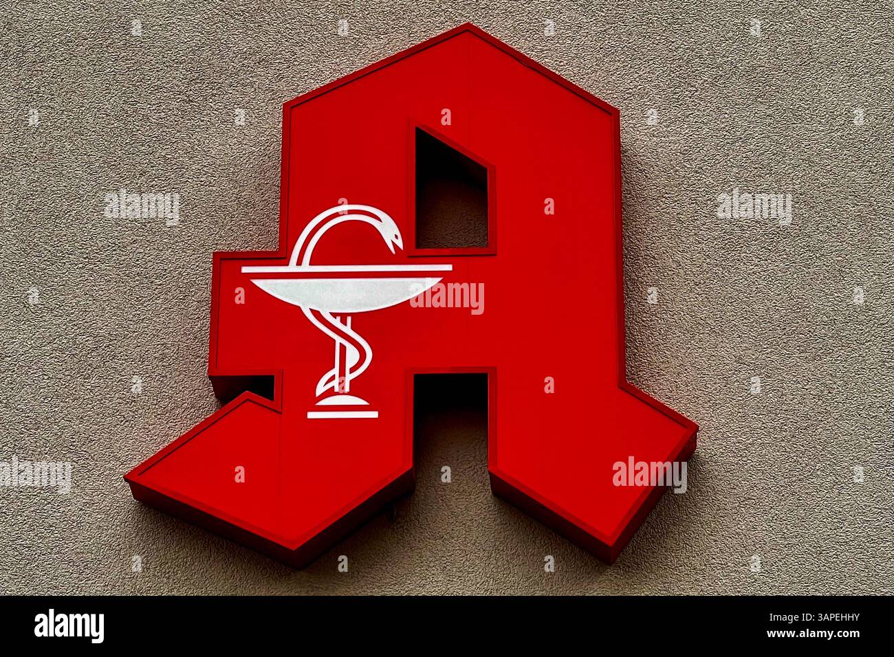 Freiburg, Deutschland, Europa Apothekenzeichen, Gesundheitsversorgung ...