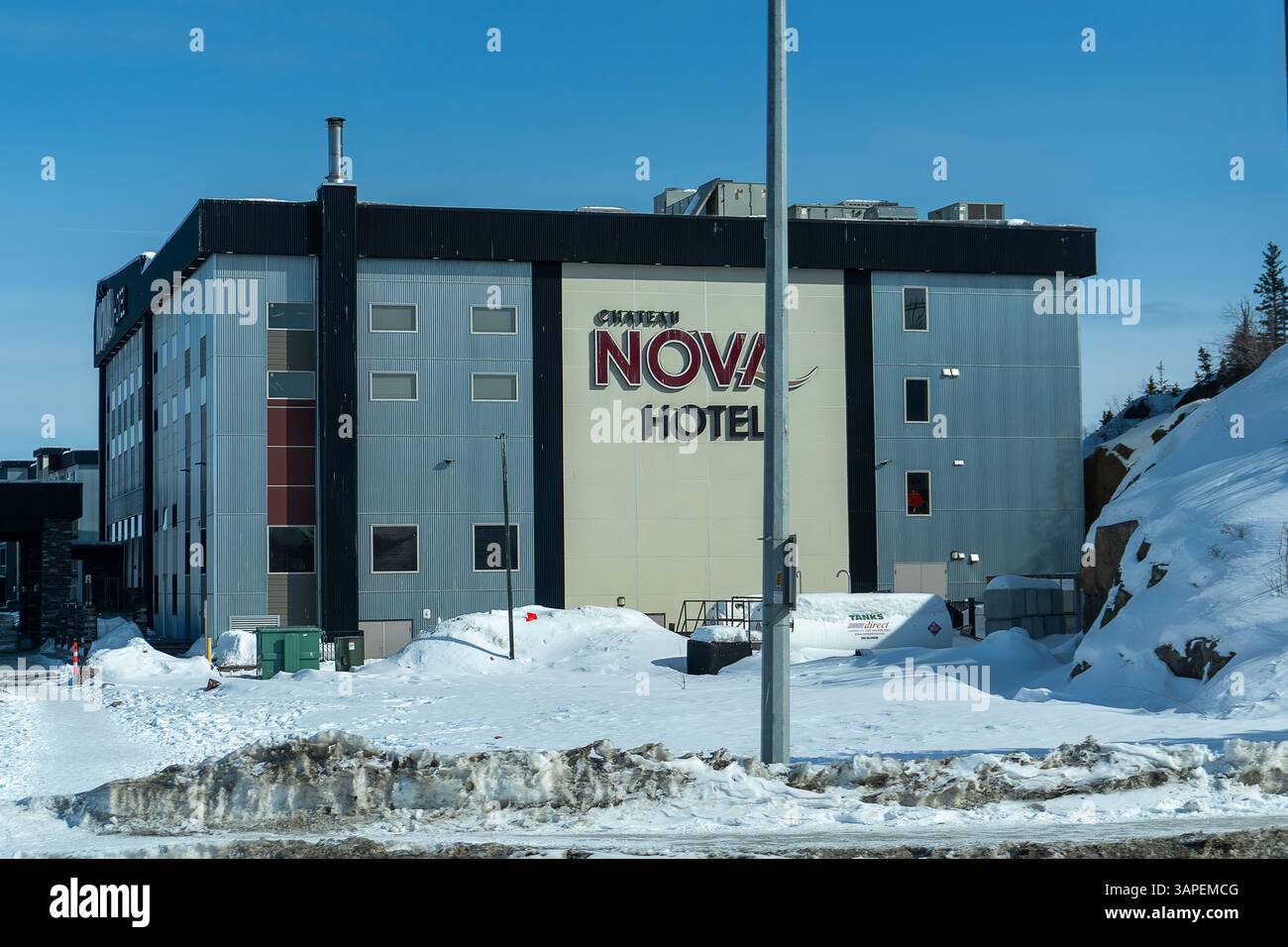 The Chateau Nova hotel in Yellowknife, Northwest Territories, Canada ...