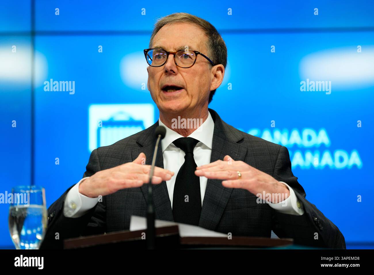 Ottawa, Canada. 16th Apr, 2025. Governor of the Bank of Canada Tiff ...