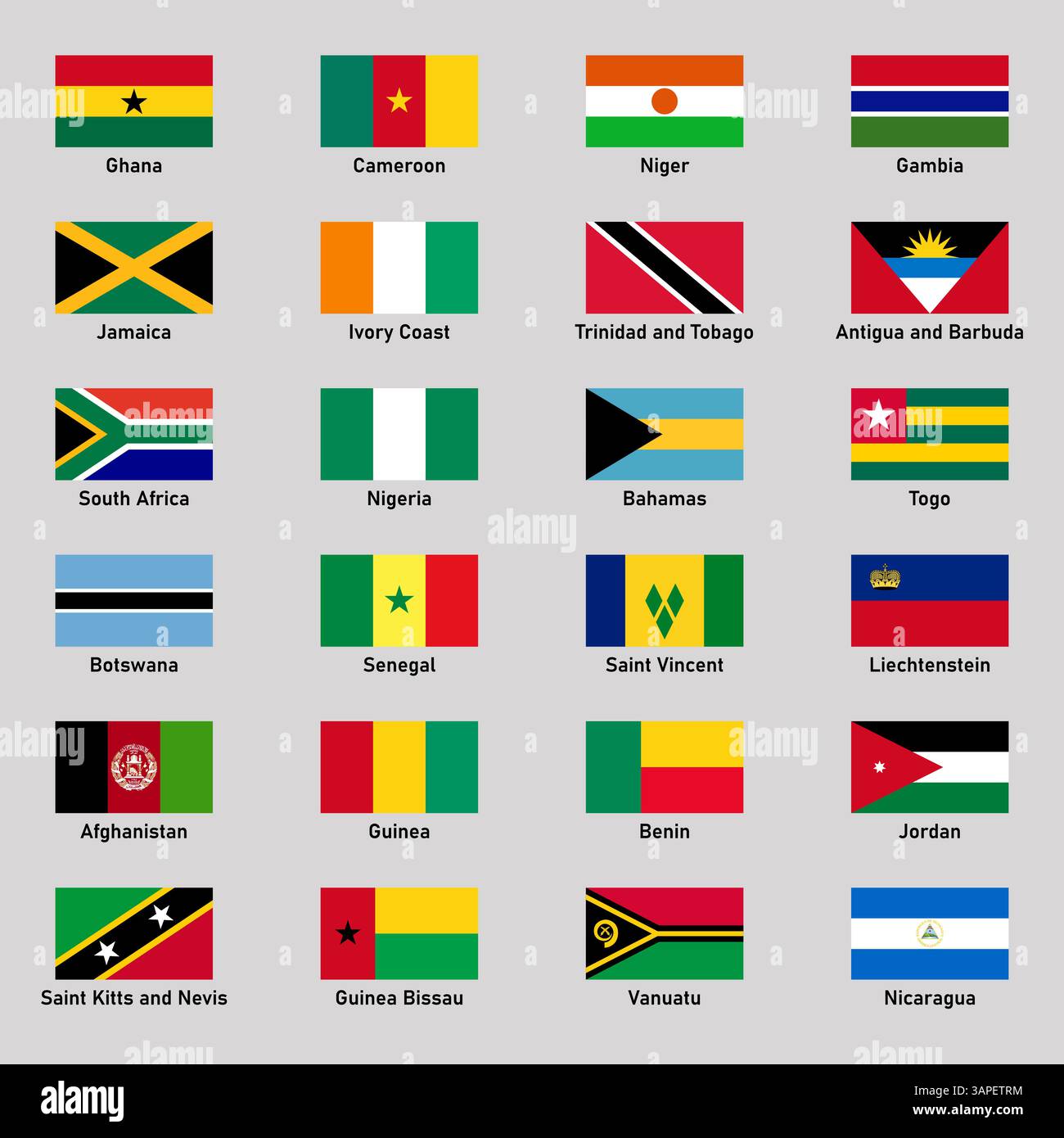 Senegal trinidad tobago flag hi-res stock photography and images - Alamy