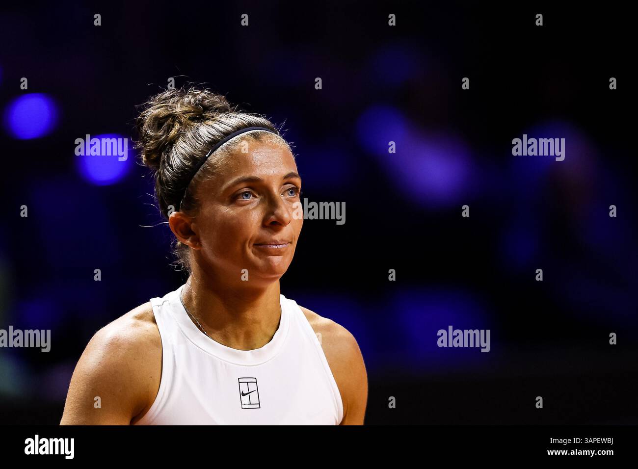 Stuttgart, Deutschland. 16th Apr, 2025. Im Bild Sara Errani Magdalena ...