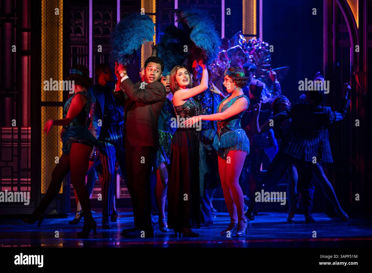 London, UK. 16 April 2025. (C) Corbin Bleu as Nick Carraway and Amber ...