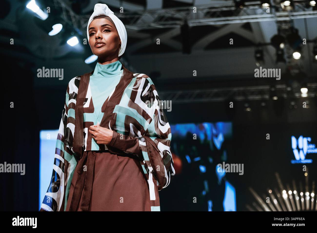 Somali first hijab model Halima Aden, seen walking the runaway for ...