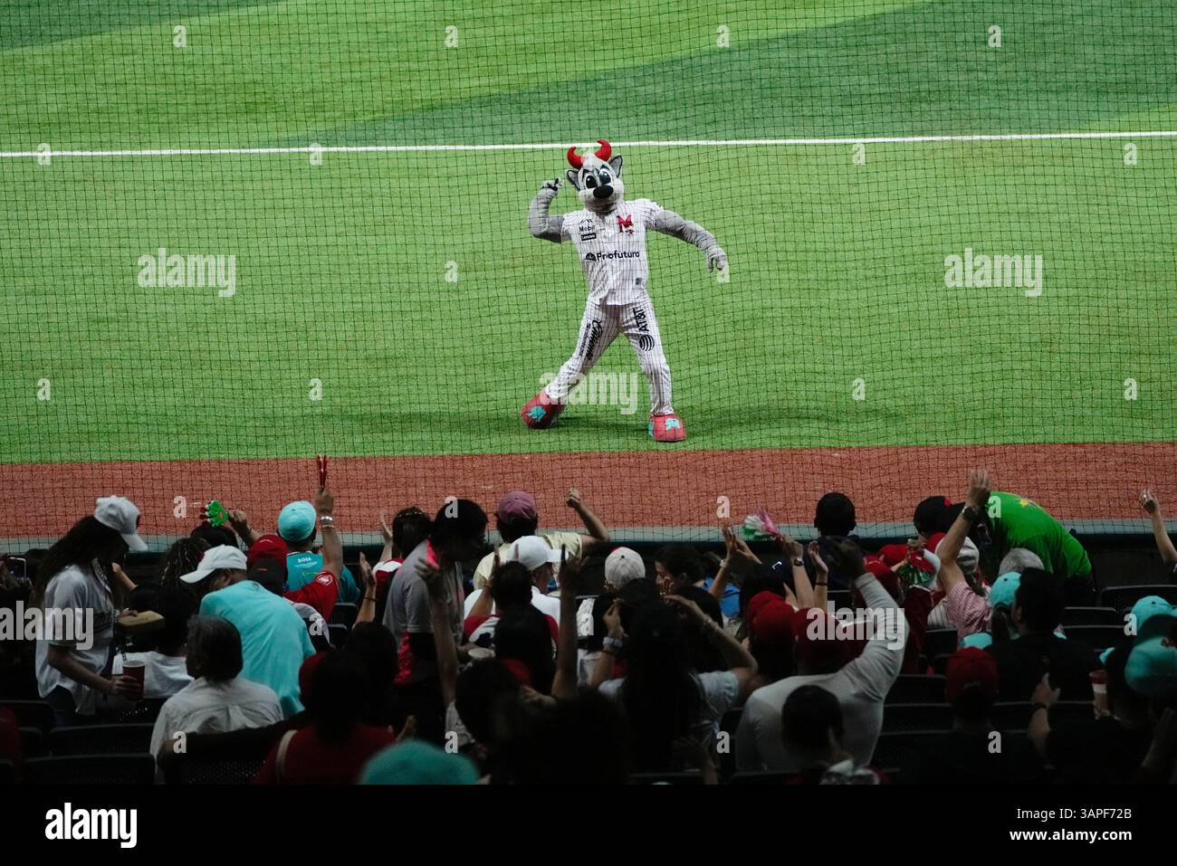 FILE- Rocco, the Diablos Rojo mascot, greets fans during a Mexican ...