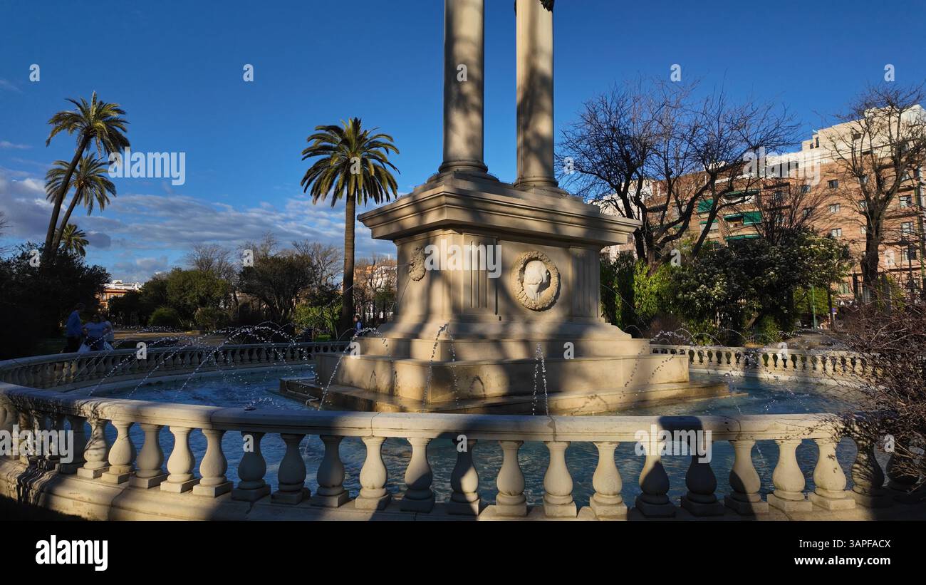 Monument to the Discoveries in Seville, Spain, featuring a lion and a ...