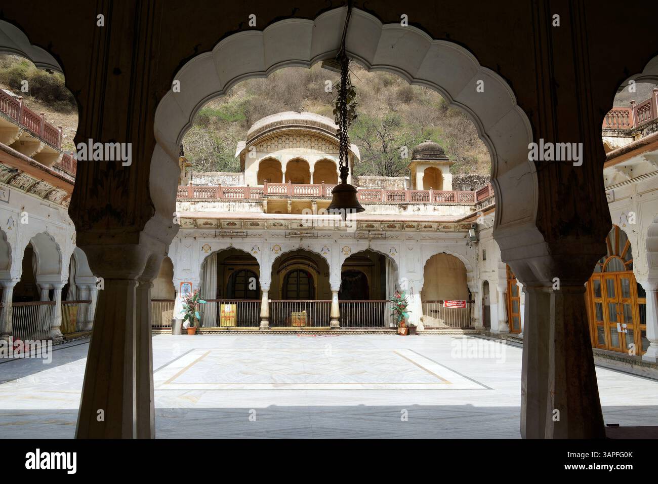 Temple Shri Sitaramji, Galta Ji temple, Jaipur, Rajasthan, India, Asia ...