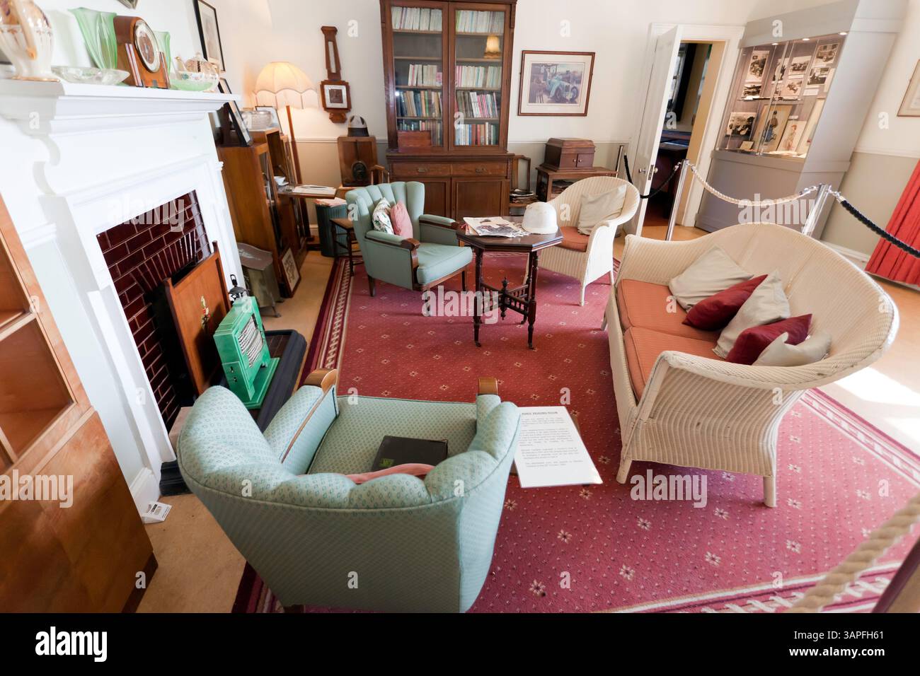 The Ladies Reading Room, inside the Club House at the Brooklands Museum ...