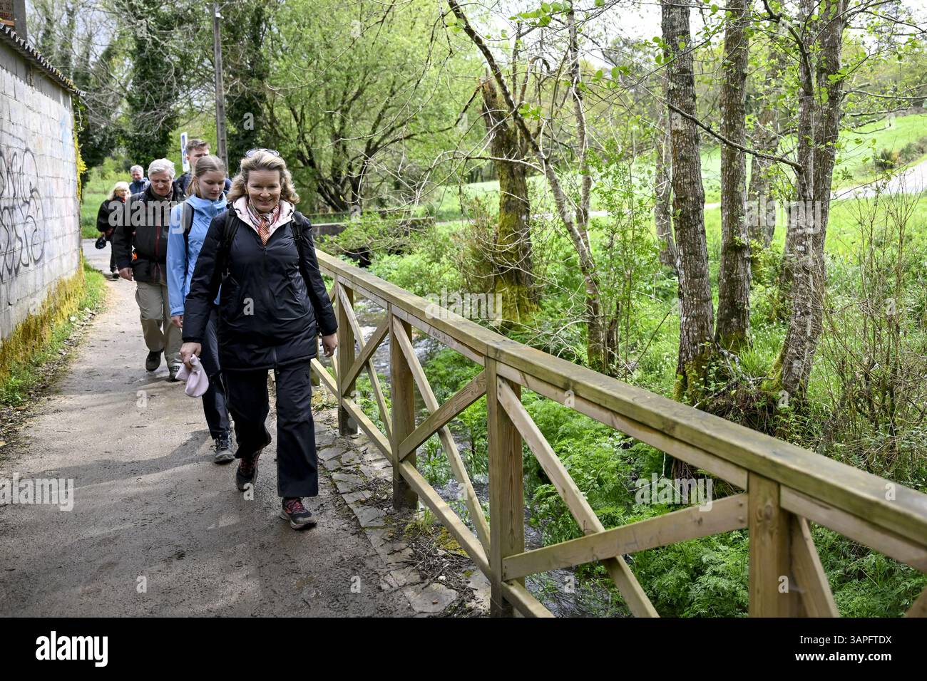 Santiago De Compostela, Spain. 16th Apr, 2025. Princess Eleonore, Queen ...