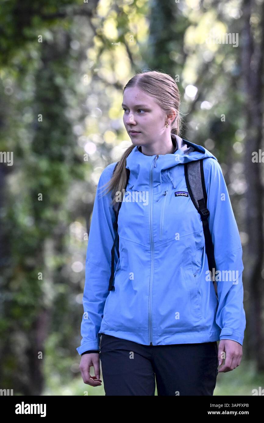 Santiago De Compostela, Spain. 16th Apr, 2025. Princess Eleonore ...