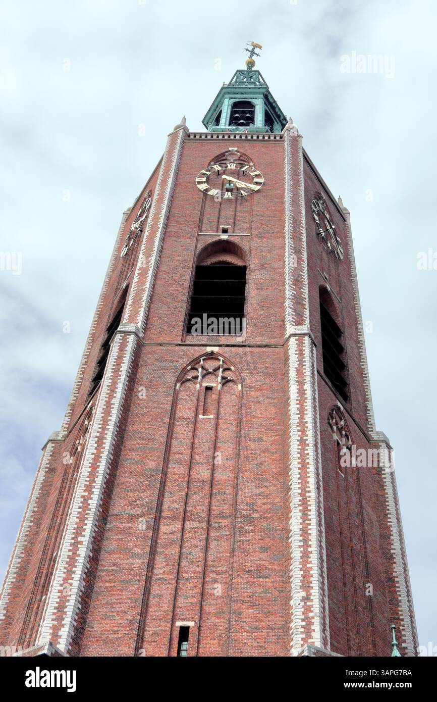 Tower of the Great Church or St. James' Church, a landmark Protestant ...