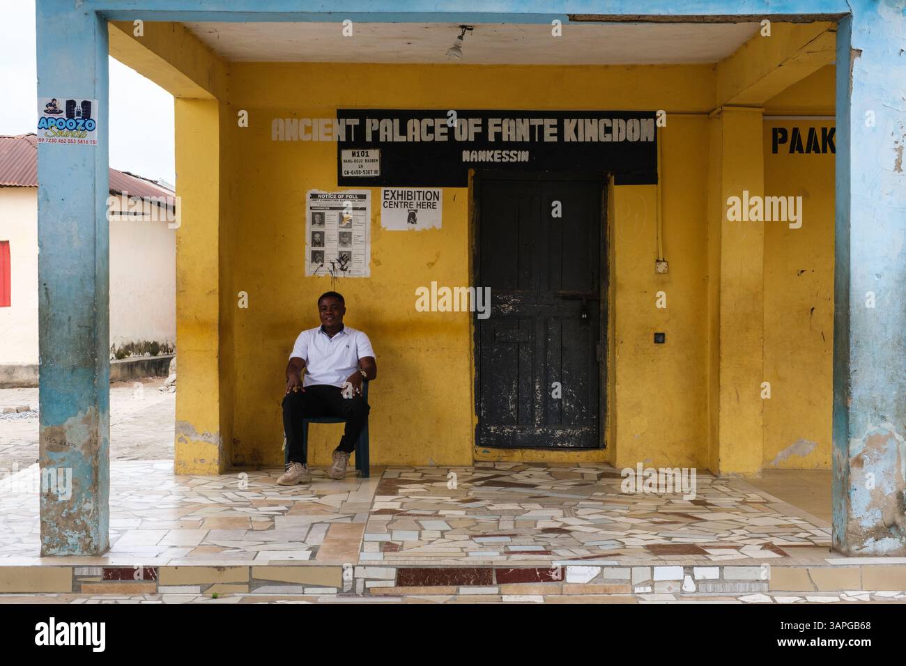 Mankessin, Ghana. Exhibition Center, Site of the Ancient Palace of the ...