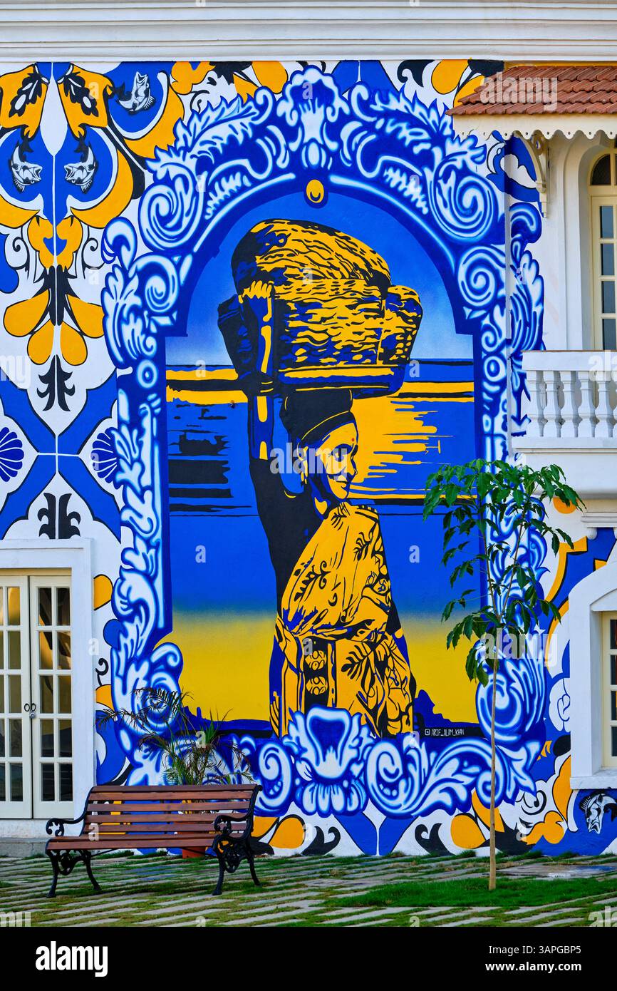 India, Goa state, Panaji (or Panjim), the state capital, Fontainhas ...