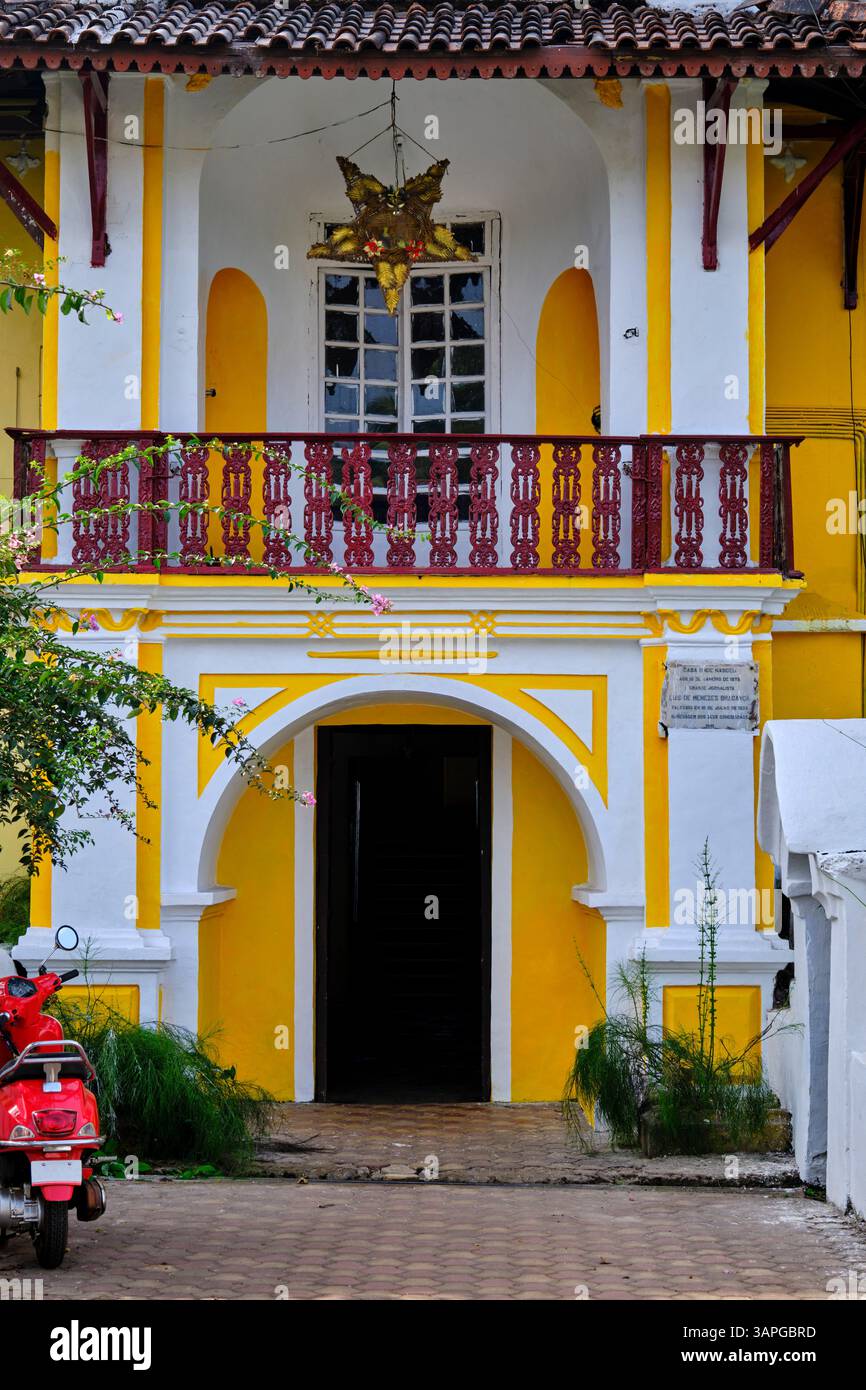 India, Goa state, Panaji (or Panjim), the state capital, Fontainhas ...