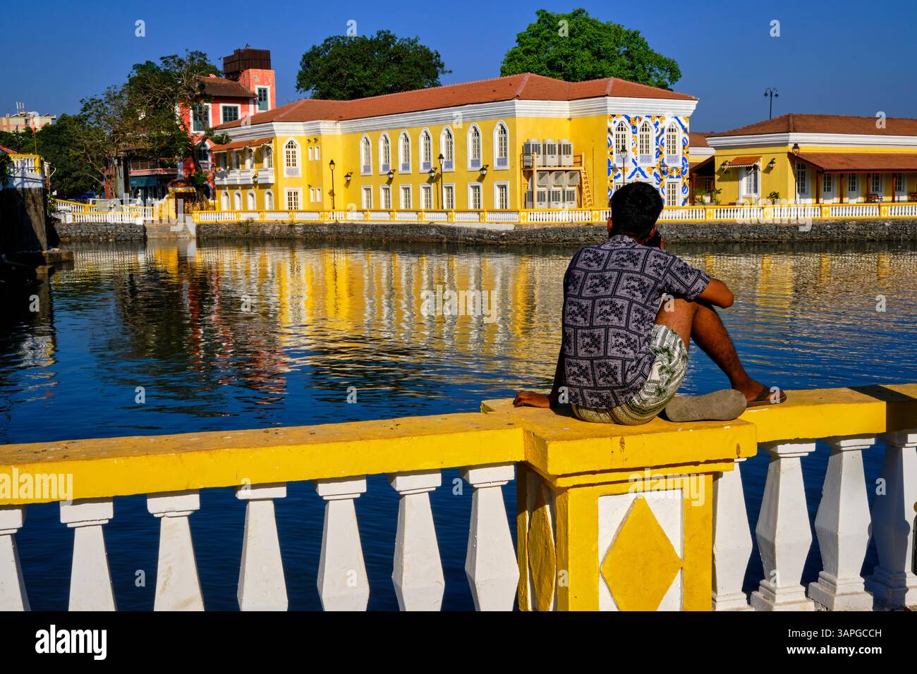 India, Goa state, Panaji (or Panjim), the state capital, Fontainhas ...