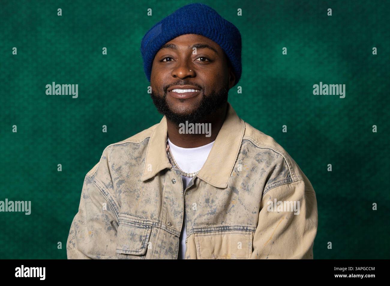 Davido poses for a portrait on Tuesday, April 1, 2025, in New York. (AP ...