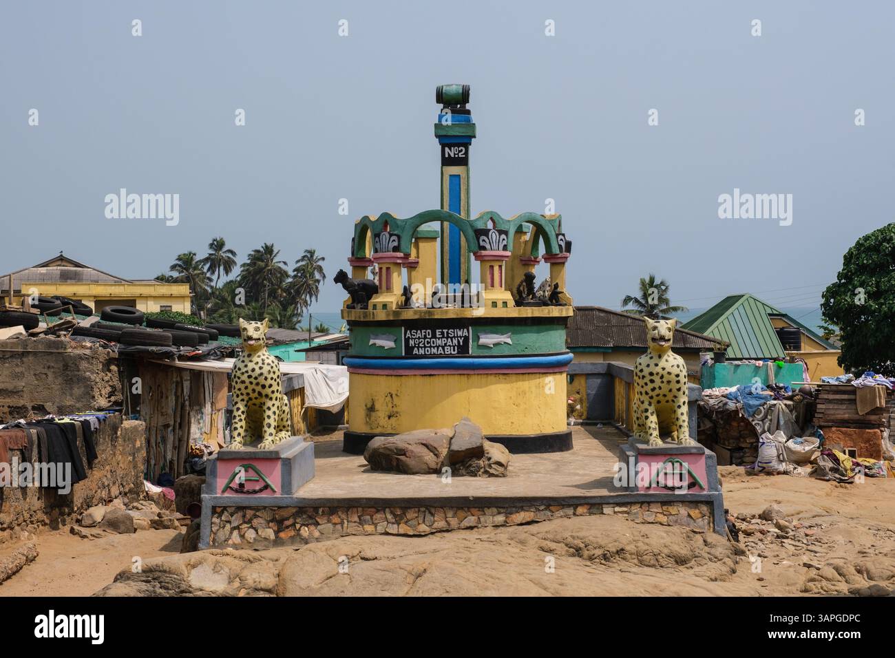 Anomabu, Ghana. A Posuban, a Traditional Shrine of the Akan Culture ...