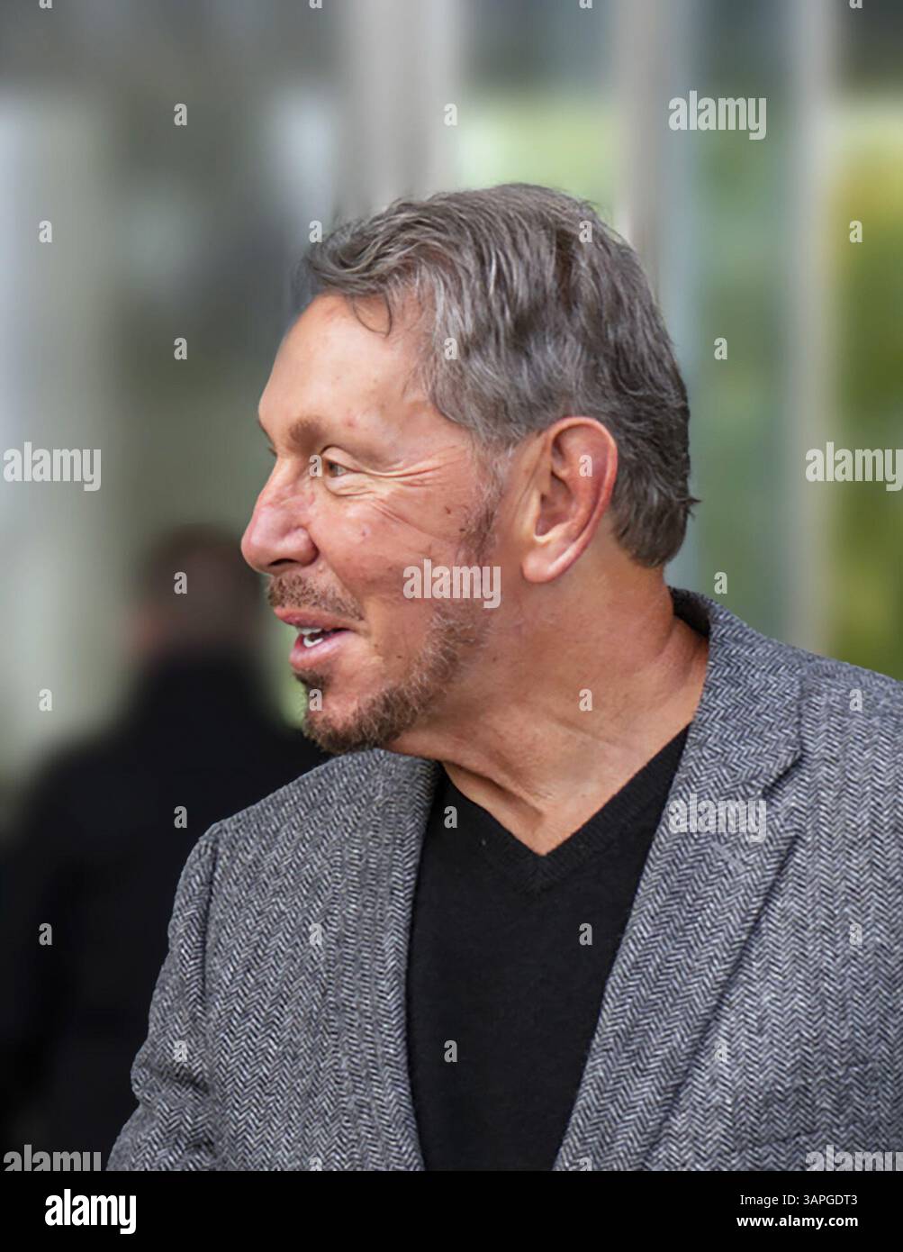 Larry Ellison. Portrait of the co-founder and former CEO of the Oracle ...