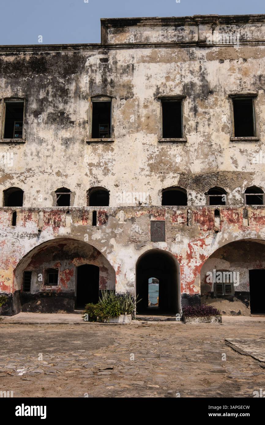 Anomabu, Ghana. Fort William, built 1753 by the British. Interior ...
