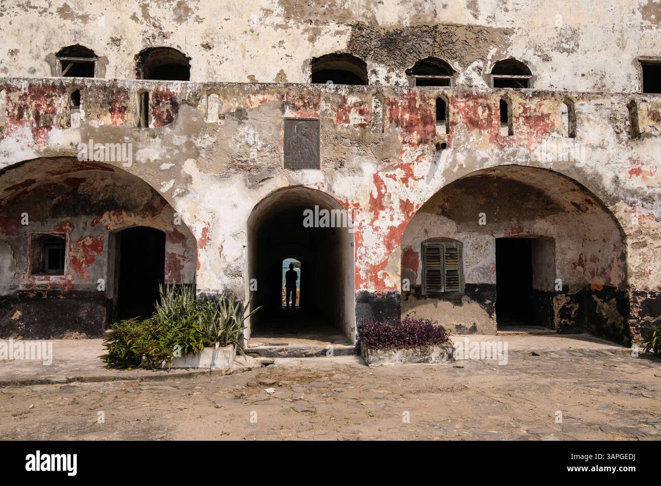 Anomabu, Ghana. Fort William, built 1753 by the British. Interior ...