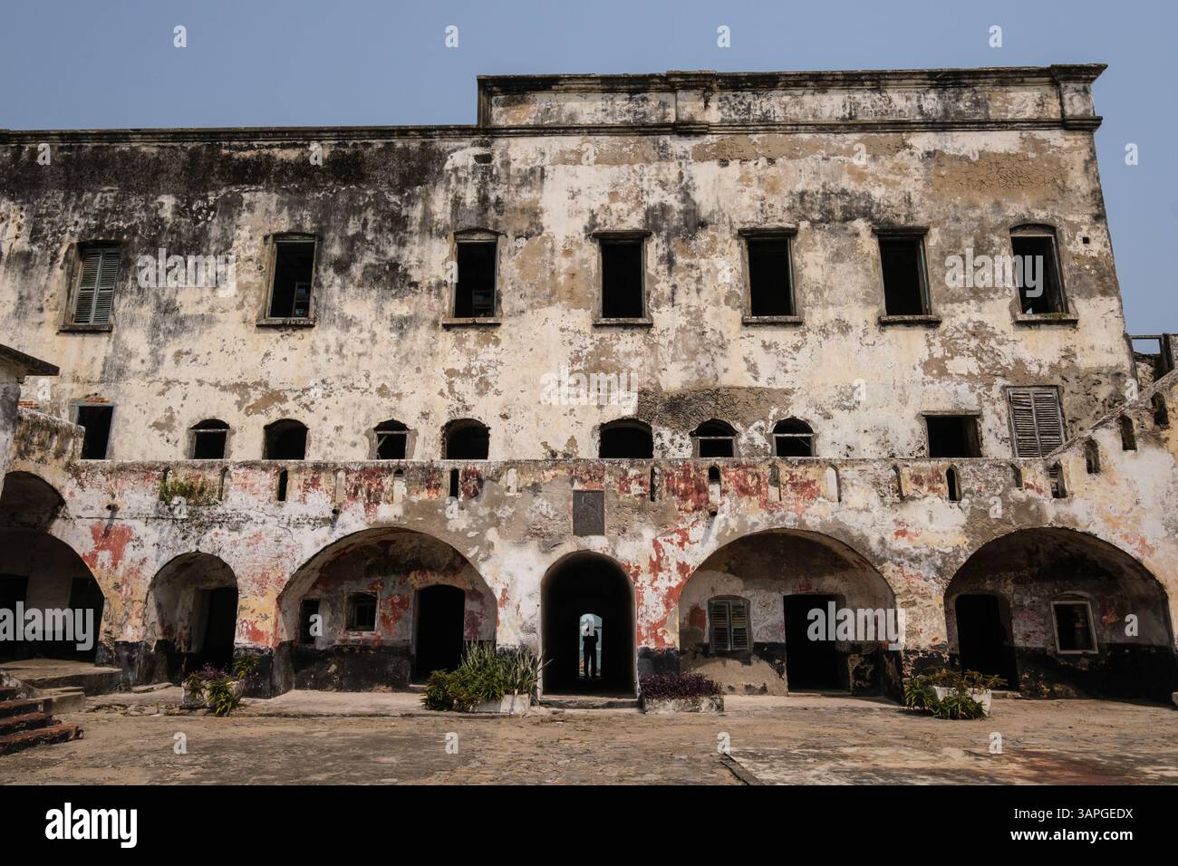 Anomabu, Ghana. Fort William, built 1753 by the British. Interior ...