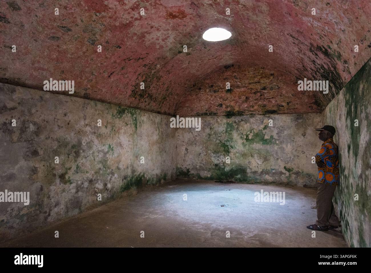 Anomabu, Ghana. Fort William, built 1753 by the British. Men's Dungeon ...