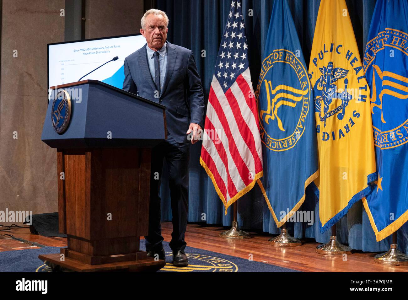 Health and Human Services Secretary Robert F. Kennedy Jr. speaks during ...