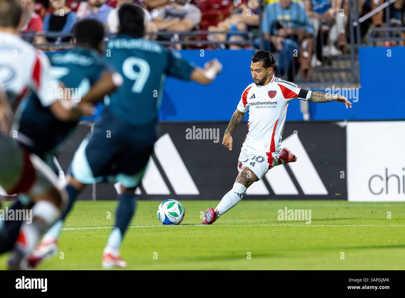 FRISCO, TX - APRIL 12: FC Dallas forward Luciano Acosta (#10) takes a ...