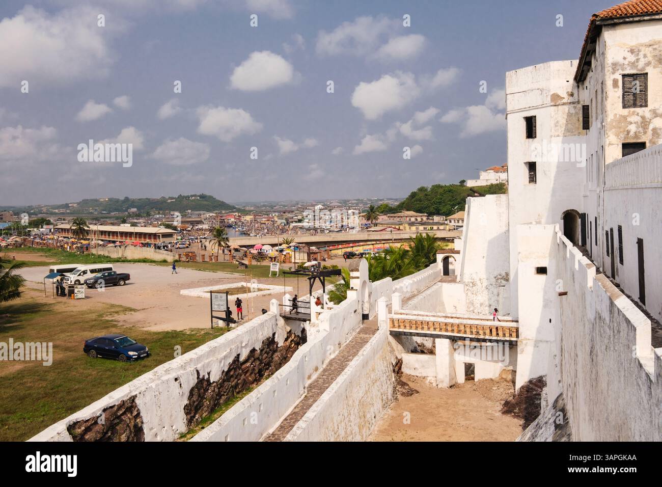 Elmina, Ghana. St. George's Castle, Upper Level View of Elmina. Castle ...