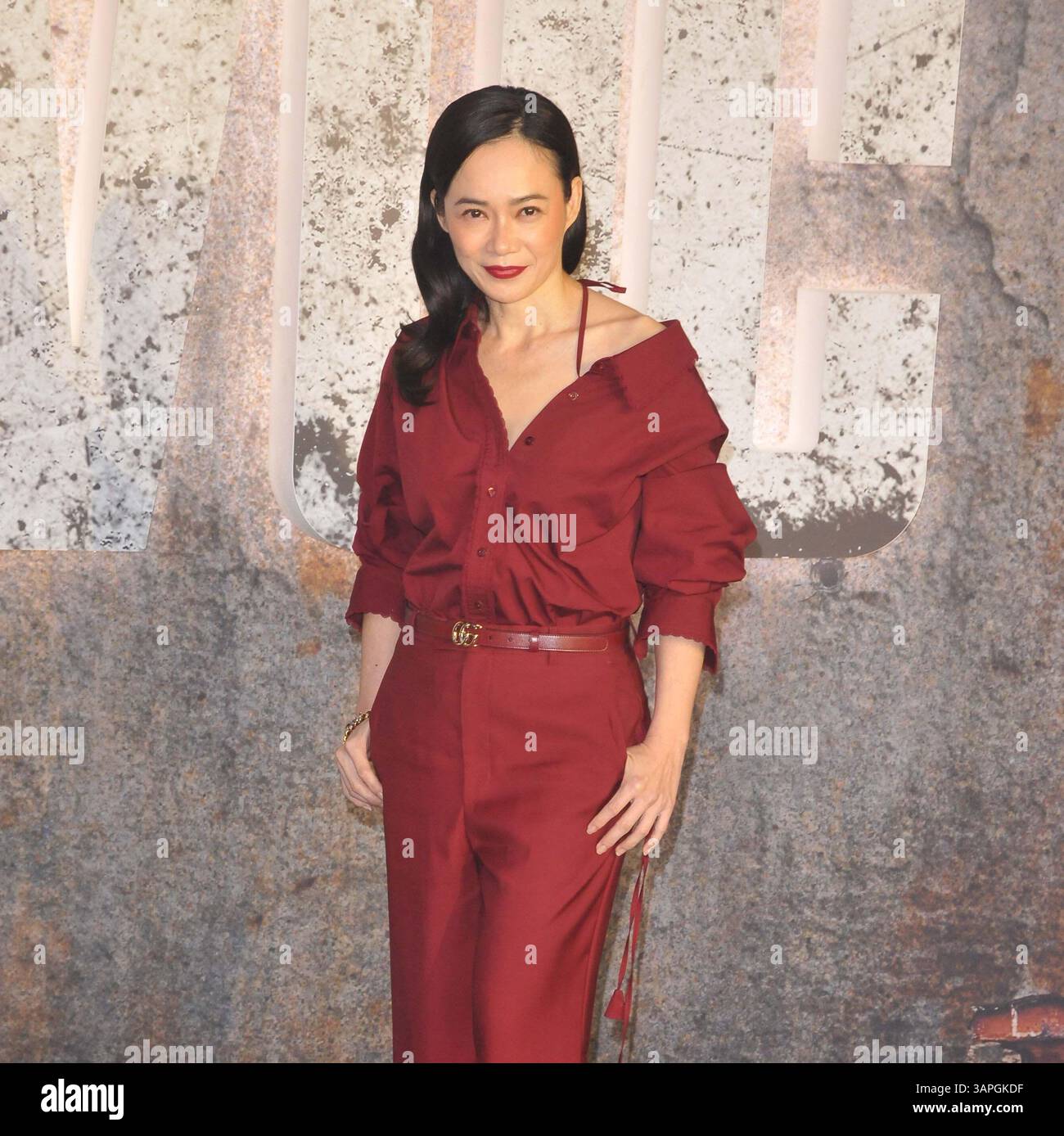 London, UK. 15th Apr, 2025. Yeo Yann Yann at the "Havoc" film premiere, Odeon BFI Imax, Charlie ...