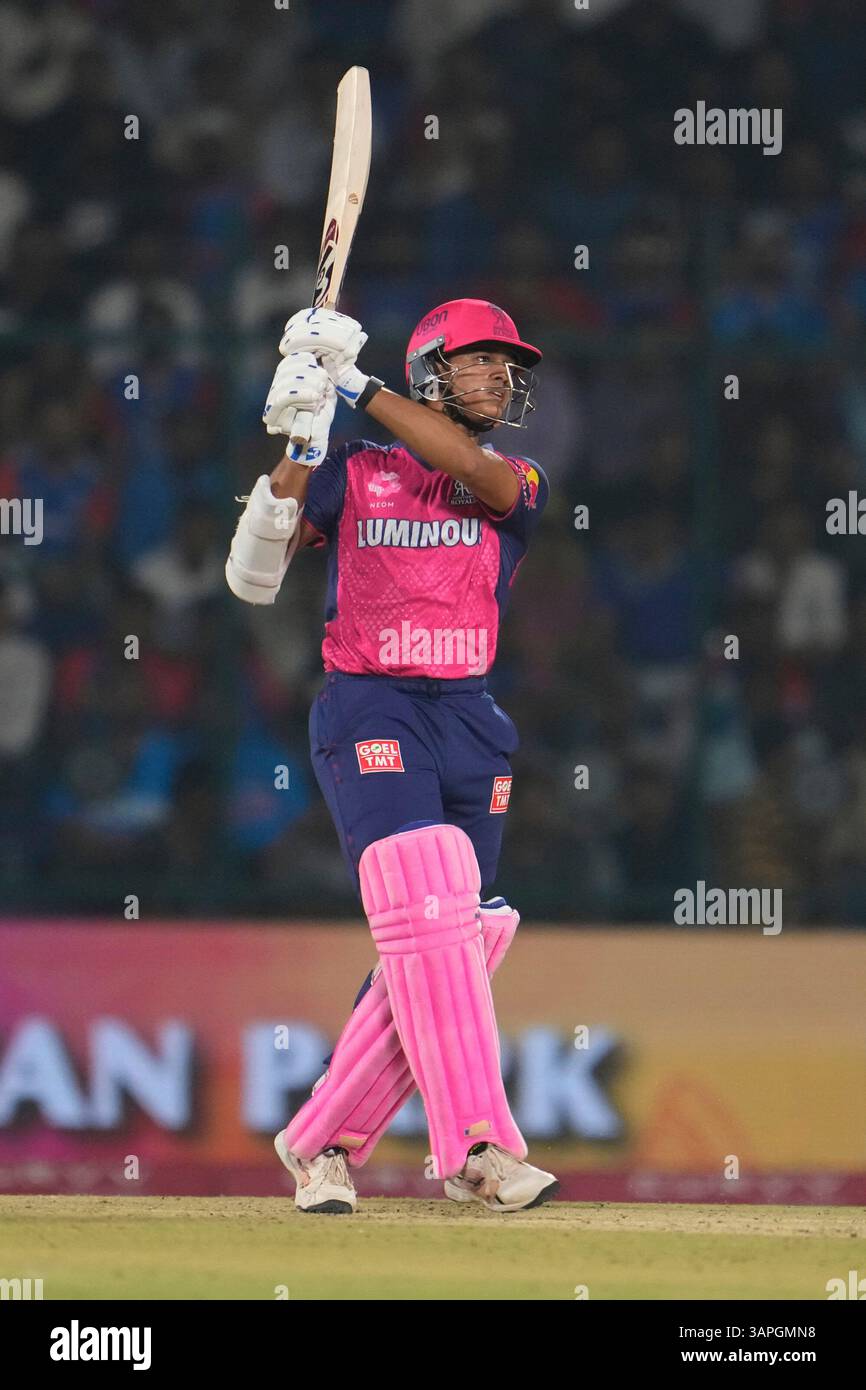 Rajasthan Royals' Yashasvi Jaiswal bats during the Indian Premier ...