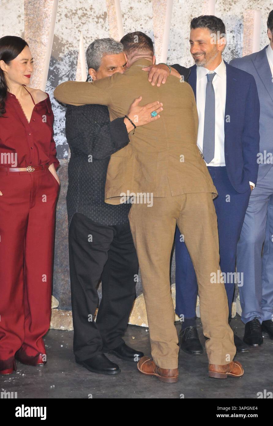 London, UK. 15th Apr, 2025. Luis Guzman and Tom Hardy at the "Havoc ...