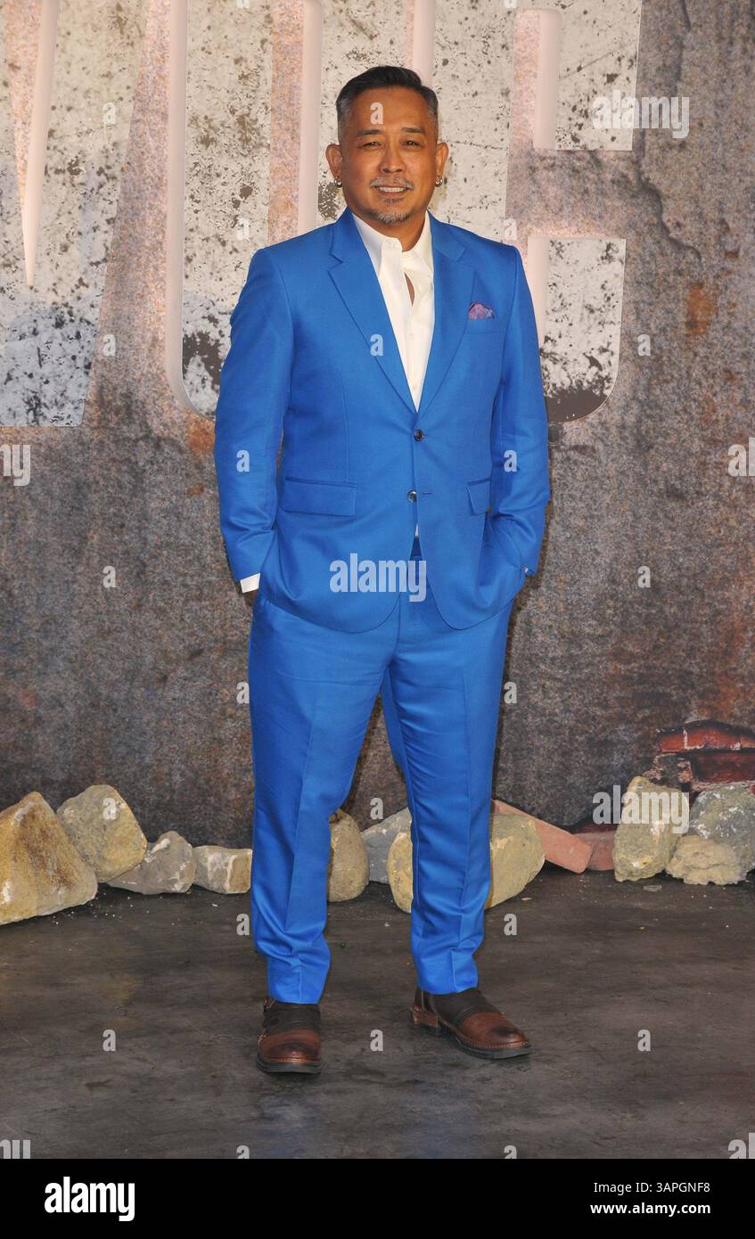London, UK. 15th Apr, 2025. Sunny Pang at the "Havoc" film premiere ...