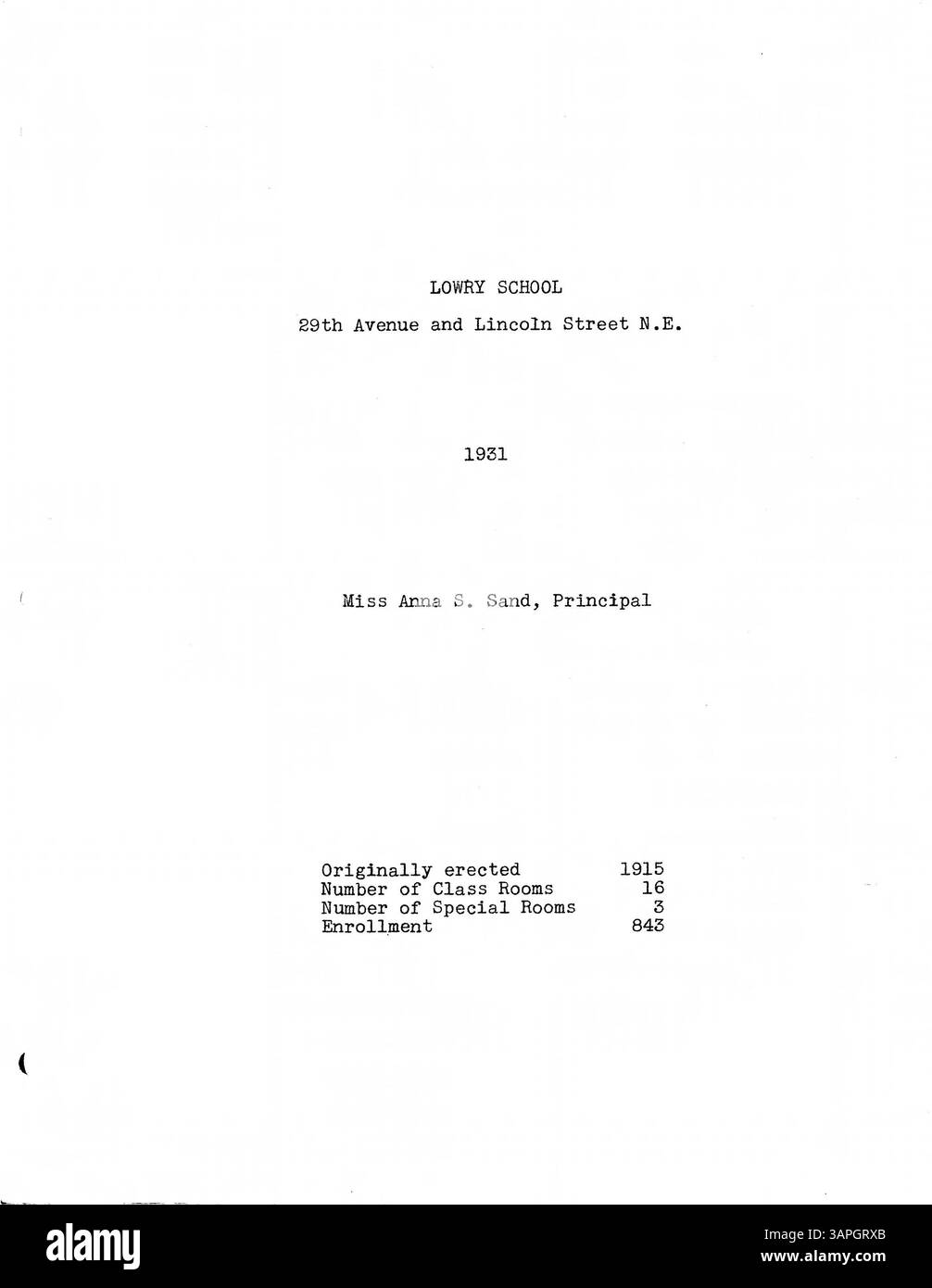 This report documents a fire protection inspection of Minneapolis Public Schools, including fire ...