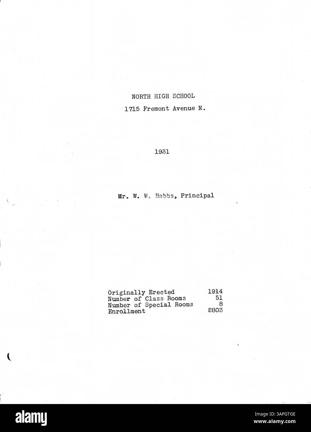 This 1933 inspection report on Minneapolis Public Schools includes ...