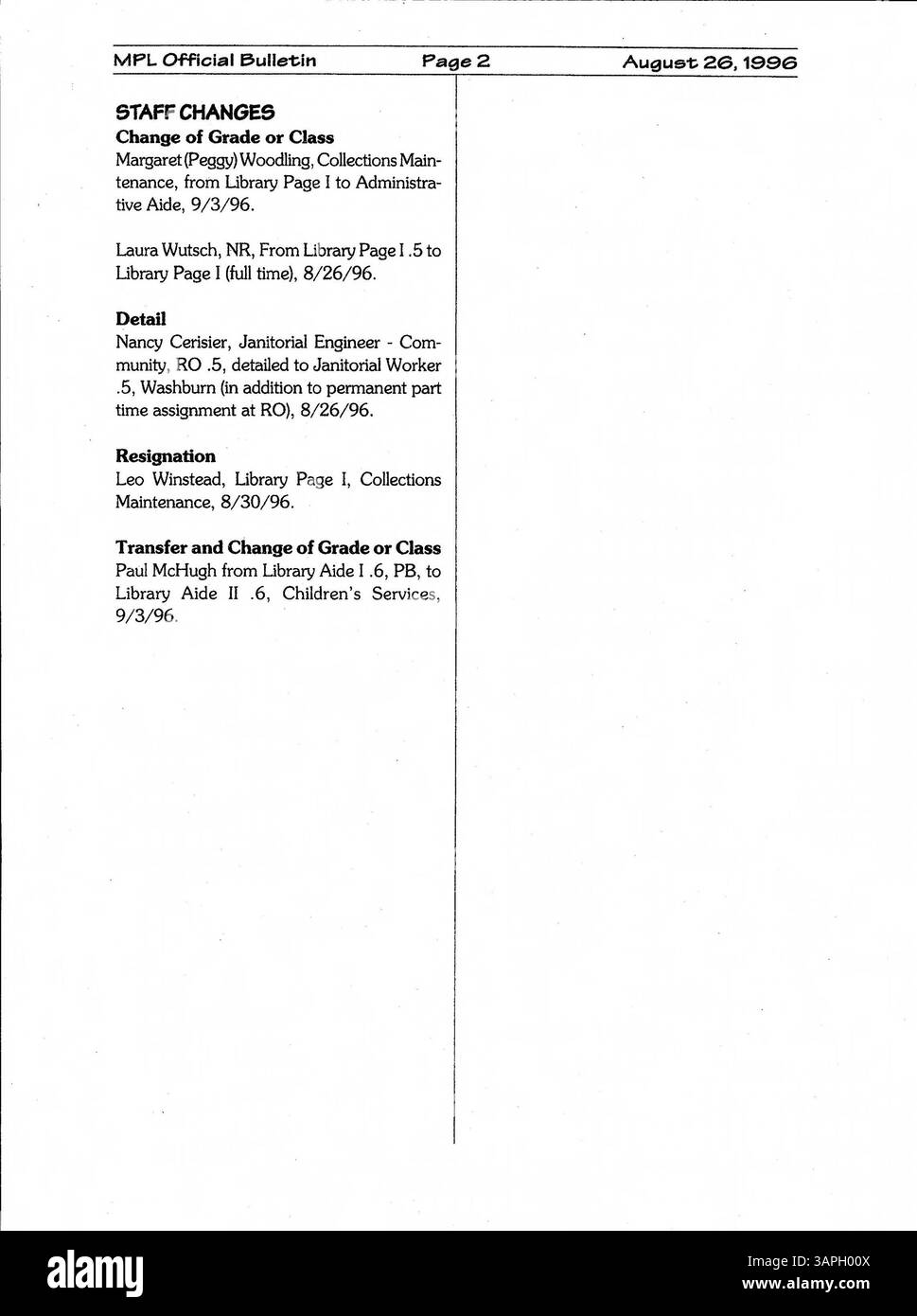 This 1996 edition of the Minneapolis Public Library Official Bulletin ...