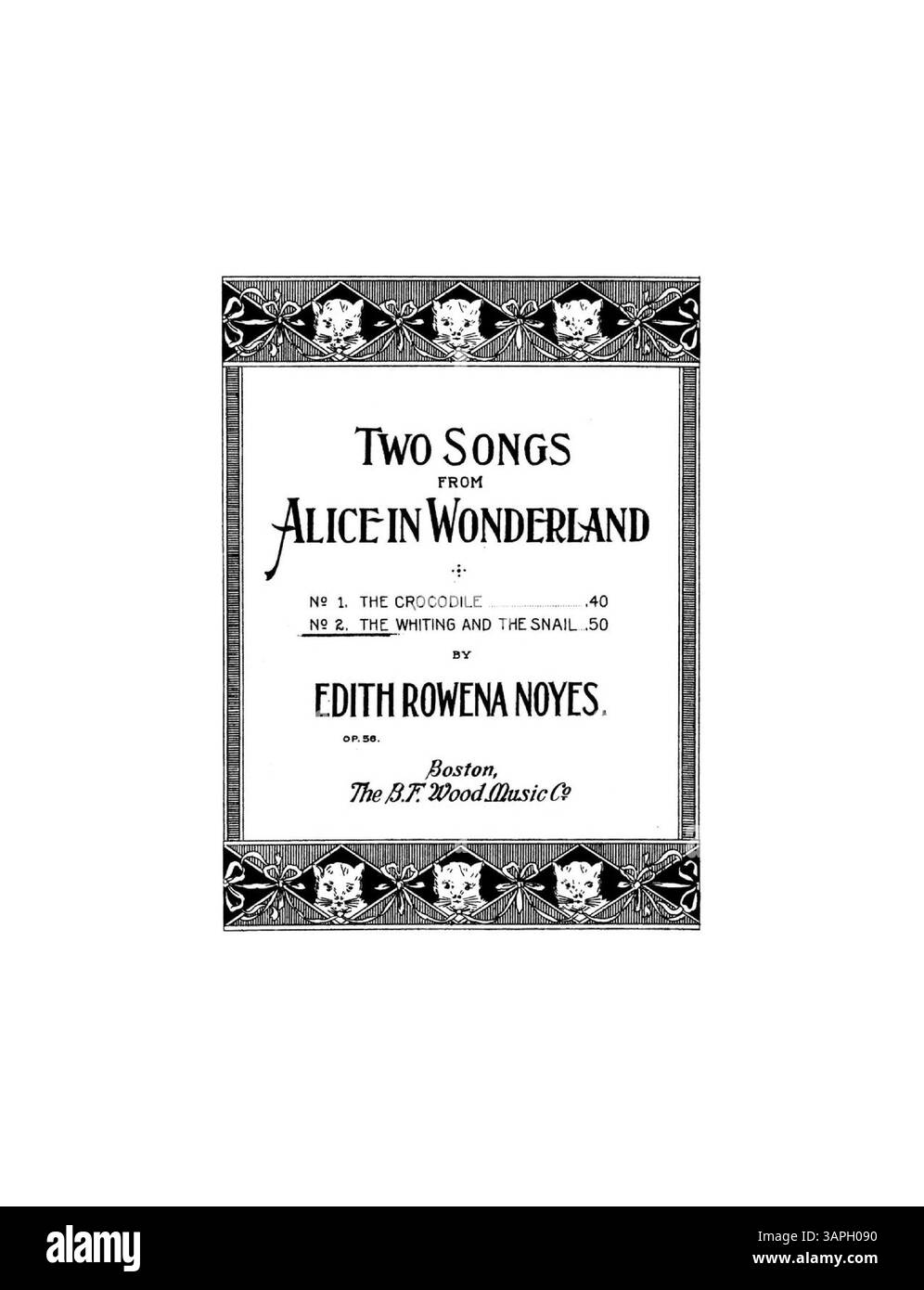 A plate illustration from Alice in Wonderland depicting the characters ...