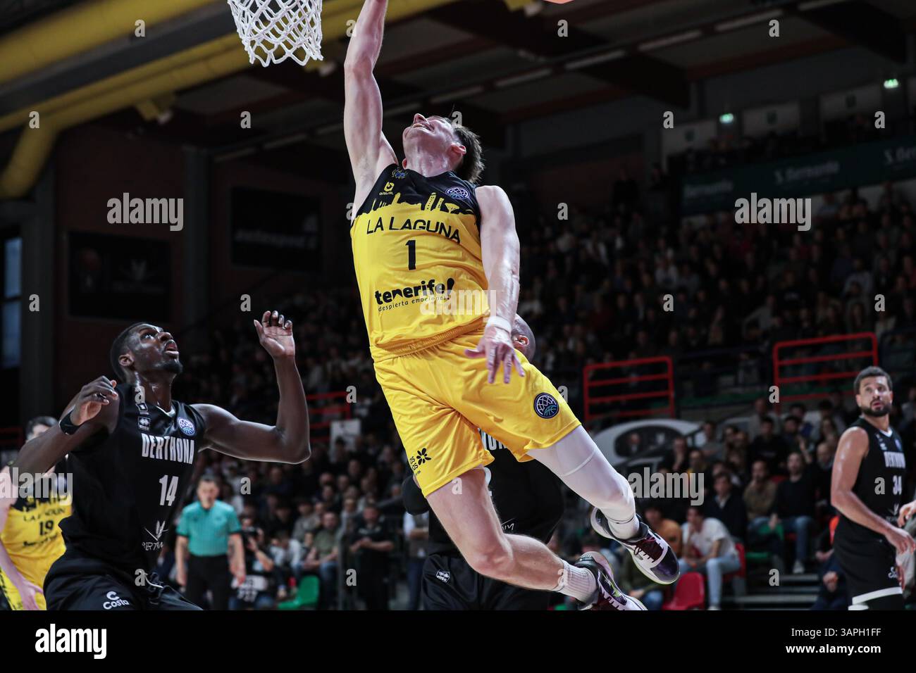 #1 David Kramer (La Laguna Tenerife) during Bertram Derthona vs La ...