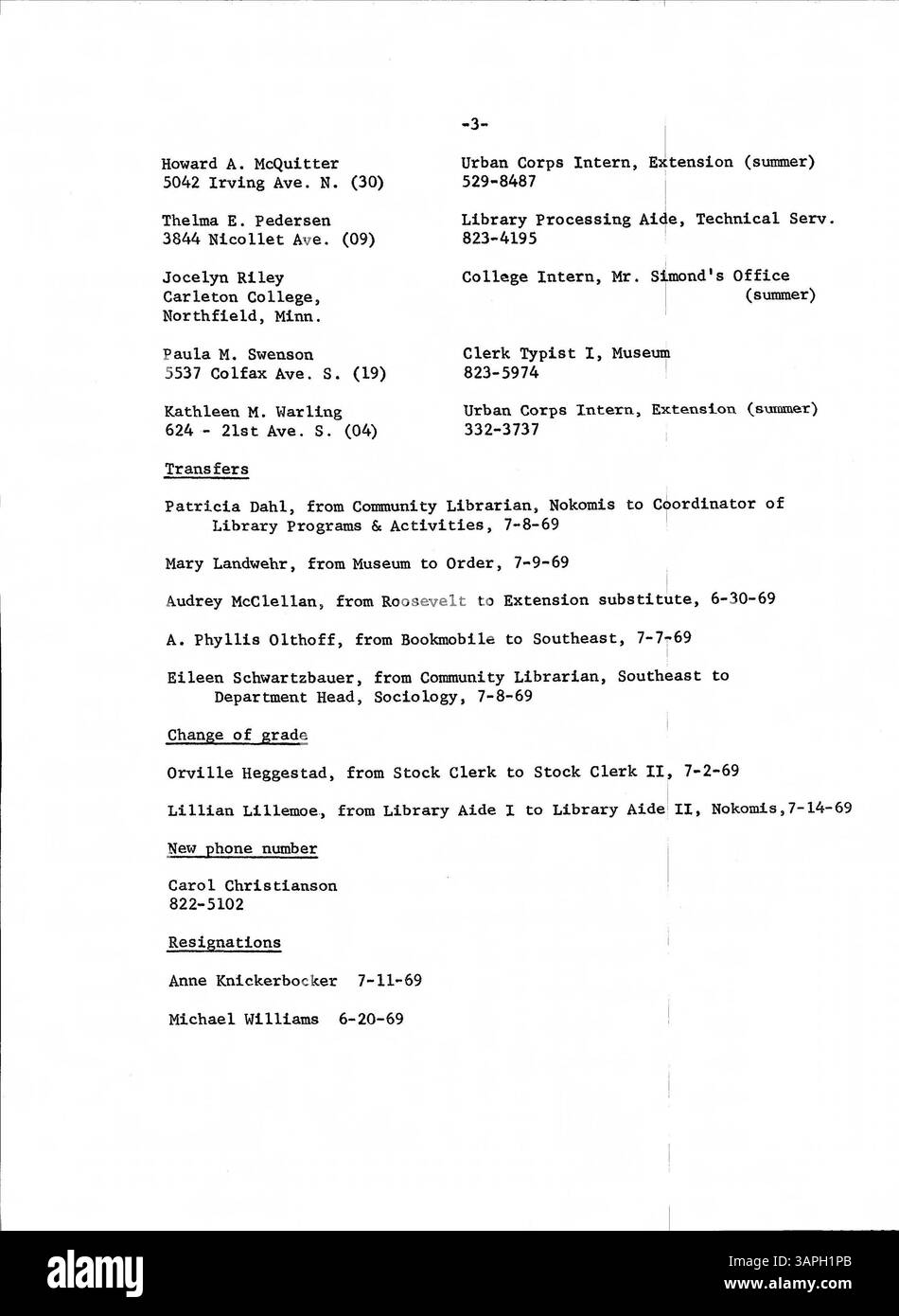 This weekly bulletin from the 1969 Minneapolis Public Library provides ...